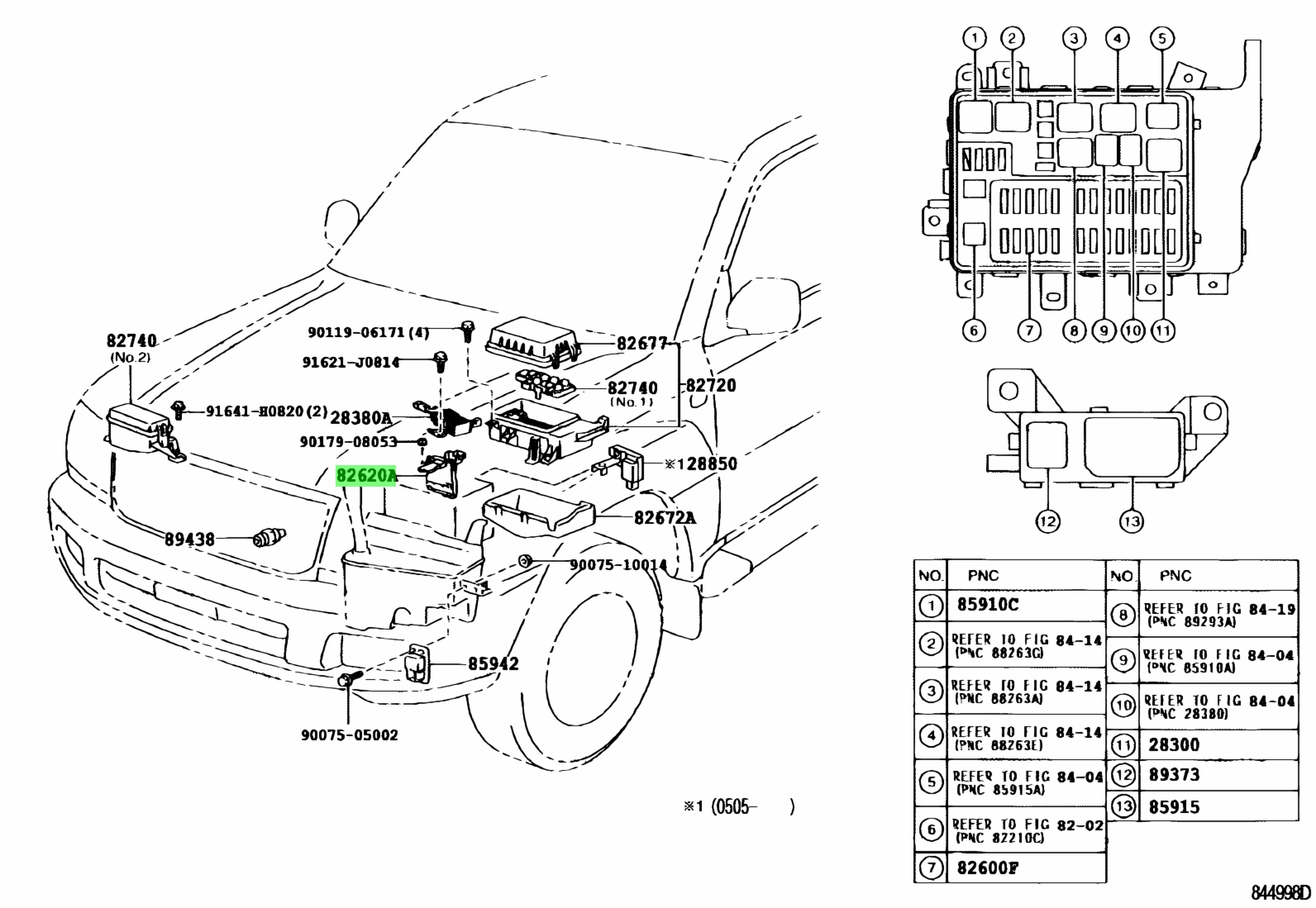 Buy Genuine Toyota 82620-60030 (8262060030) Block Assy, Fusible Link ...