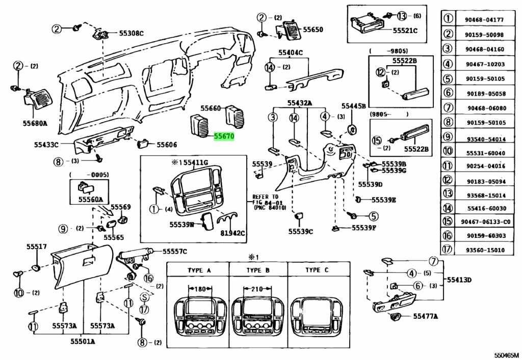Buy Genuine Toyota 5567060140 (55670-60140) Register Assy, Instrument ...
