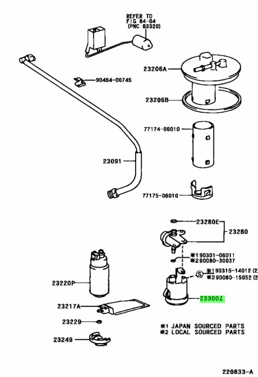 Buy Genuine Toyota 23300-0A020 (233000A020) Filter, Fuel. Photos - Amayama